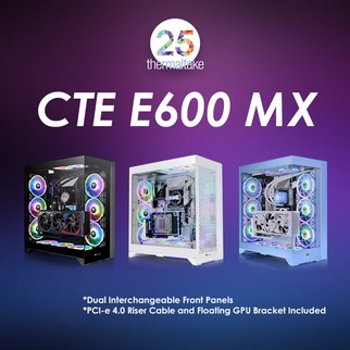 Thermaltake Unveils the CTE E600 MX Mid Tower Chassis with Three-Way GPU Installation Support ...